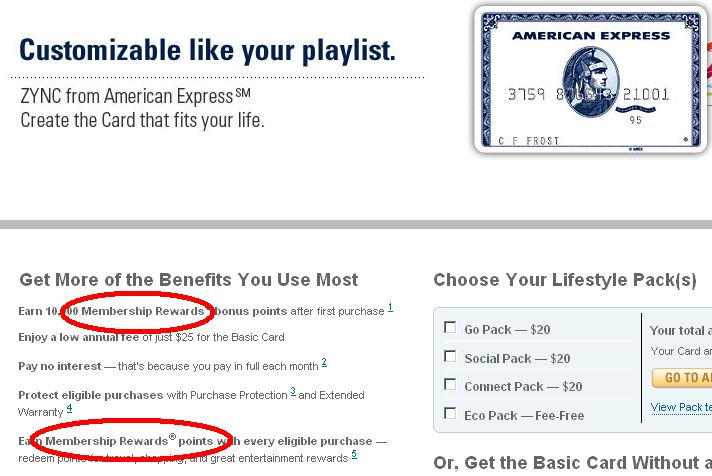 American Express Zync Card Review